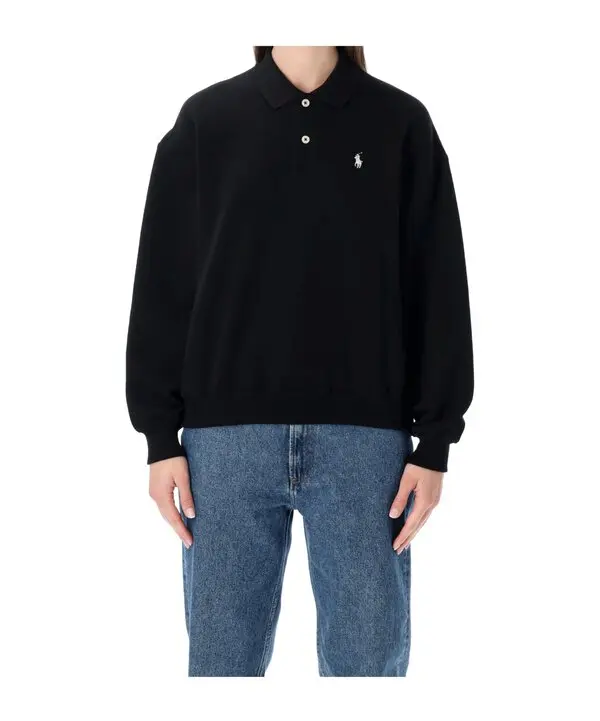 Polo Ralph Lauren Embroidered Logo Sweatshirt - Black