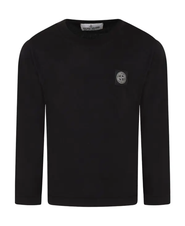 Stone Island Logo Long-sleeved T-shirt
