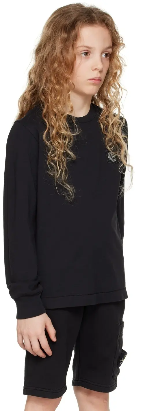 Stone Island Logo Long-sleeved T-shirt