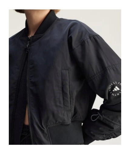 Adidas By Stella McCartney Truenature Woven Bomber Cropped Jacket