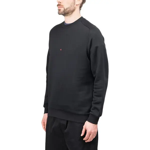 Stone Island Embroidered-logo Cotton Sweater