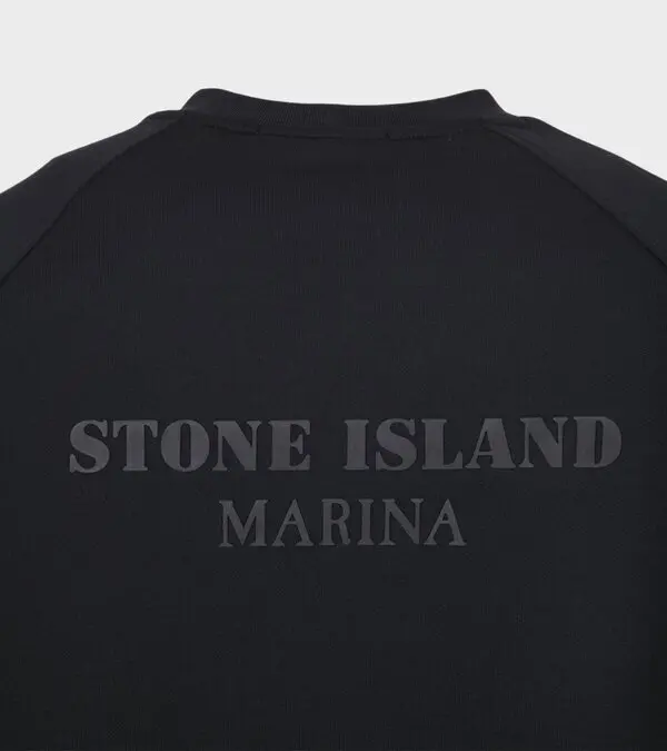 Stone Island Embroidered-logo Cotton Sweater