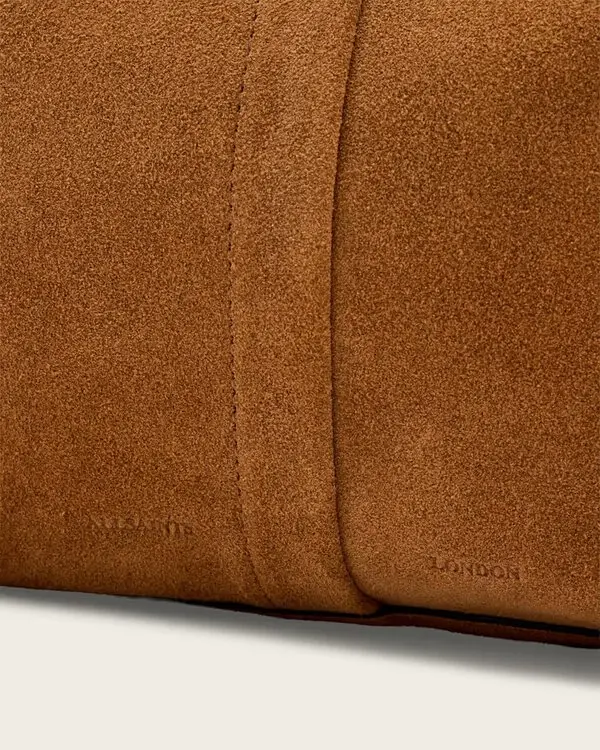 ALLSAINTS Ara Suede Shoulder Bag - Tan