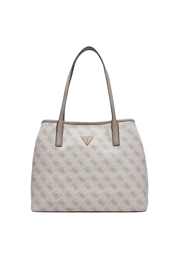 Guess Victtoria Monogram-pattern Logo-plaque Tote Bag