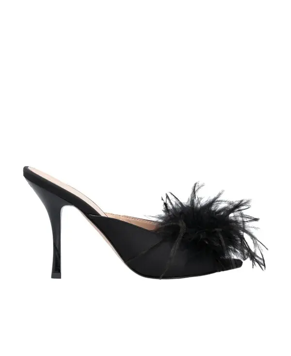 Pinko 95mm Feather-detail Mules
