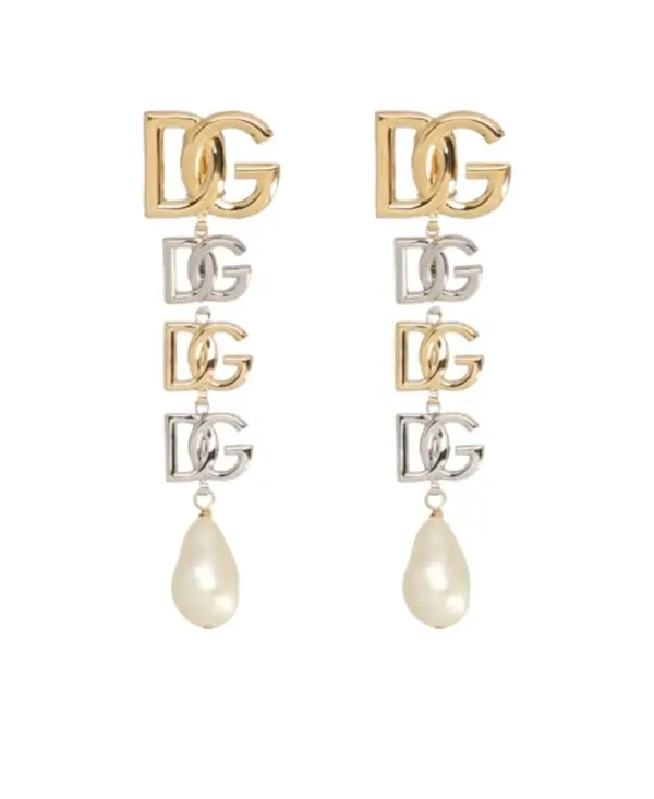 Dolce & Gabbana Dolce Gabbana Clip-style Pendant Earrings - Yellow