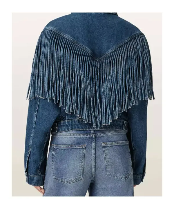 ALLSAINTS Fringed Denim Jacket