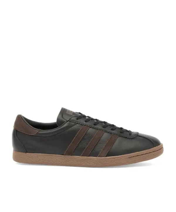 ADIDAS ORIGINALS Tobacco Three-stripe Lace-up Sneakers - Black