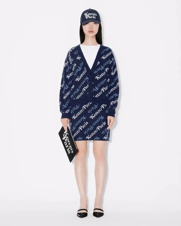 Kenzo All-over Logo Detailed Knitted Mini Skirt