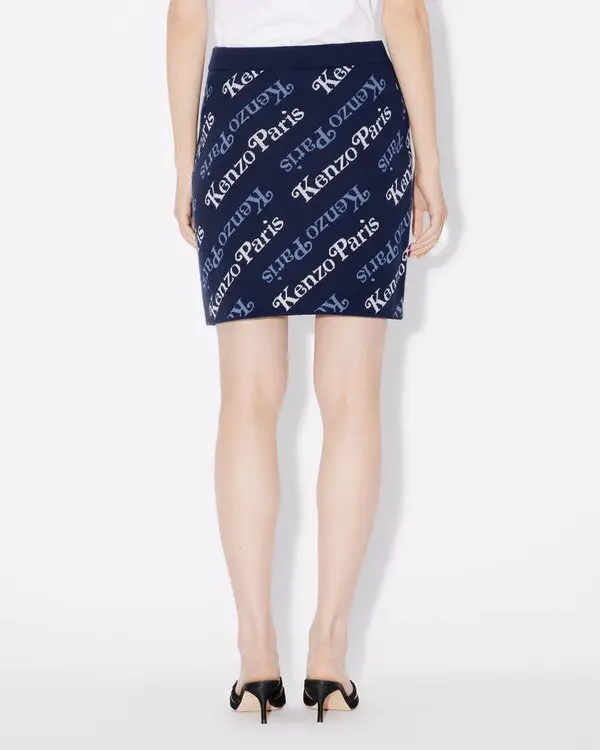 Kenzo All-over Logo Detailed Knitted Mini Skirt