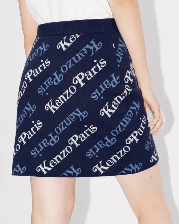 Kenzo All-over Logo Detailed Knitted Mini Skirt