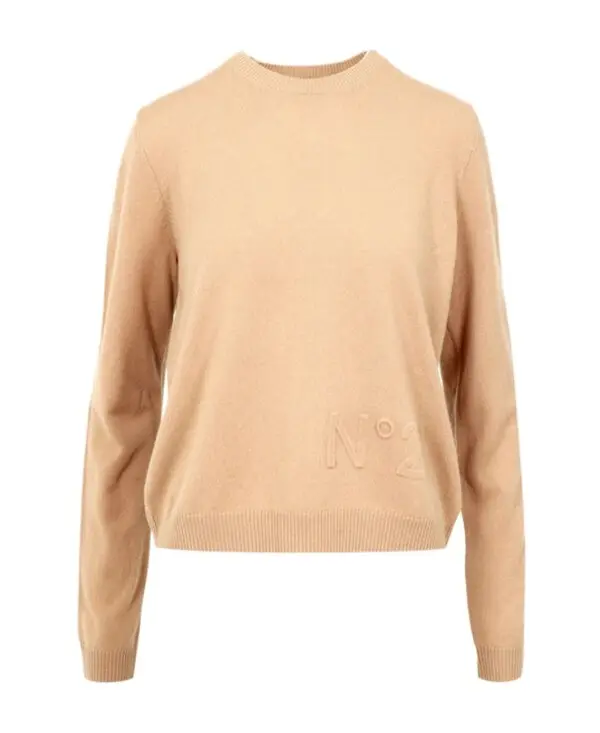 N.21 Logo Letter Round Neck Sweater
