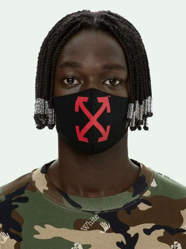 Off-White Arrow Print Face Mask