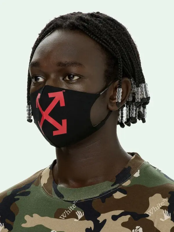 Off-White Arrow Print Face Mask