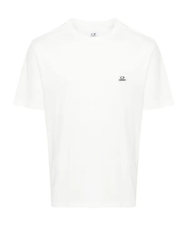 C.P. COMPANY Logo Patch Crewneck T-shirt - White