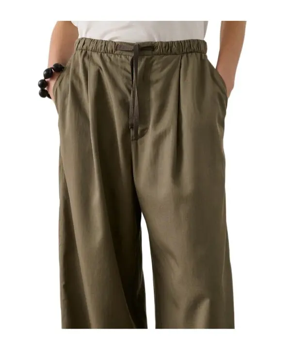 Soeur Drawstring Pleated Palazzo Pants