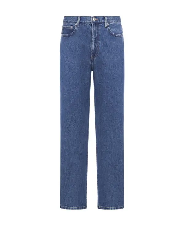 A.p.c. Button Detailed Straight Leg Jeans