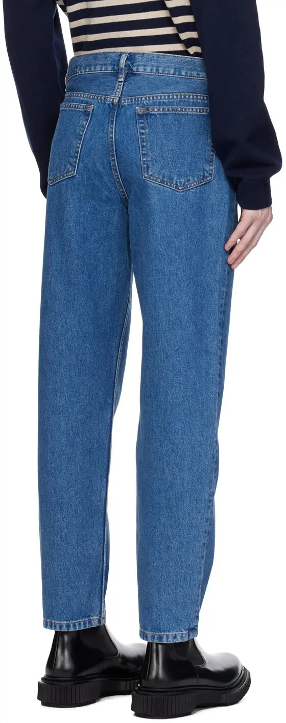 A.p.c. Button Detailed Straight Leg Jeans