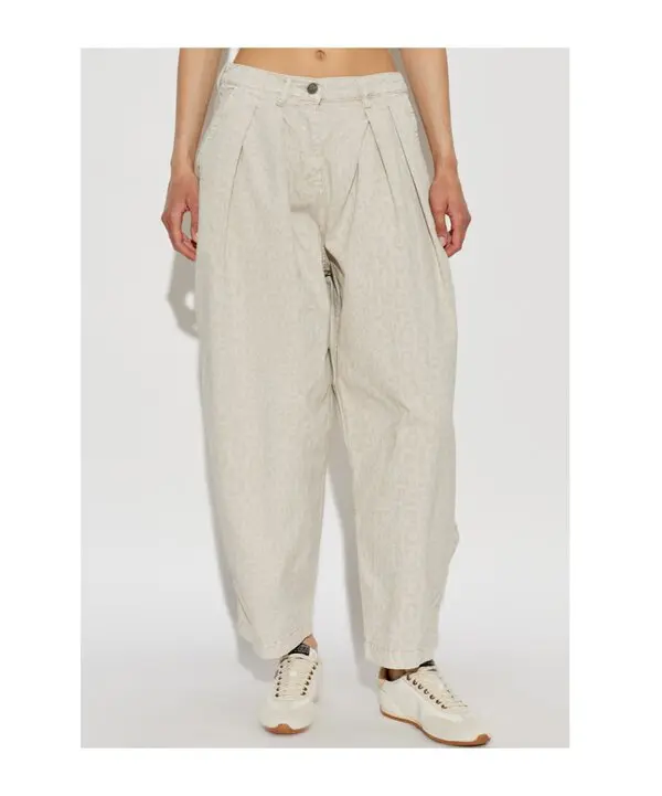 ALLSAINTS Pleated Casual Pants With Belt Loops