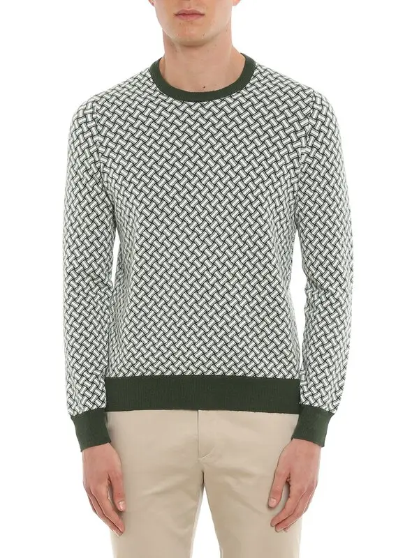 DRUMOHR Biscuit Pattern Crewneck Jumper