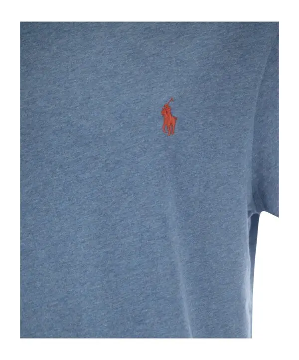 Polo Ralph Lauren Logo-embroidered Crewneck T-shirt - Blue