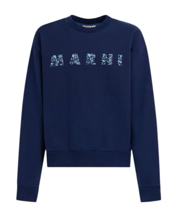 Marni Logo Printed Crewneck Sweatshirt