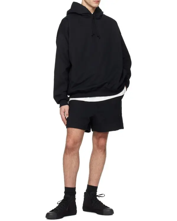 Y3 Maxi Logo Printed Drawstring Hoodie