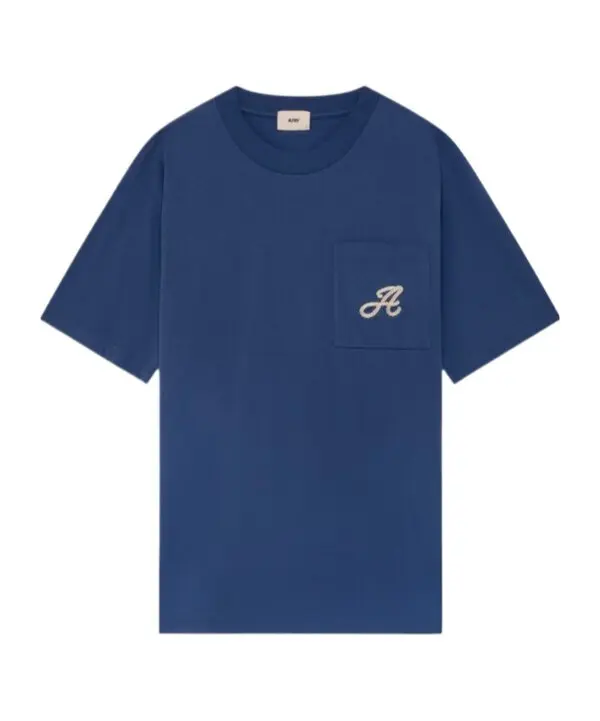 AUTRY Embroidered-logo T-shirt