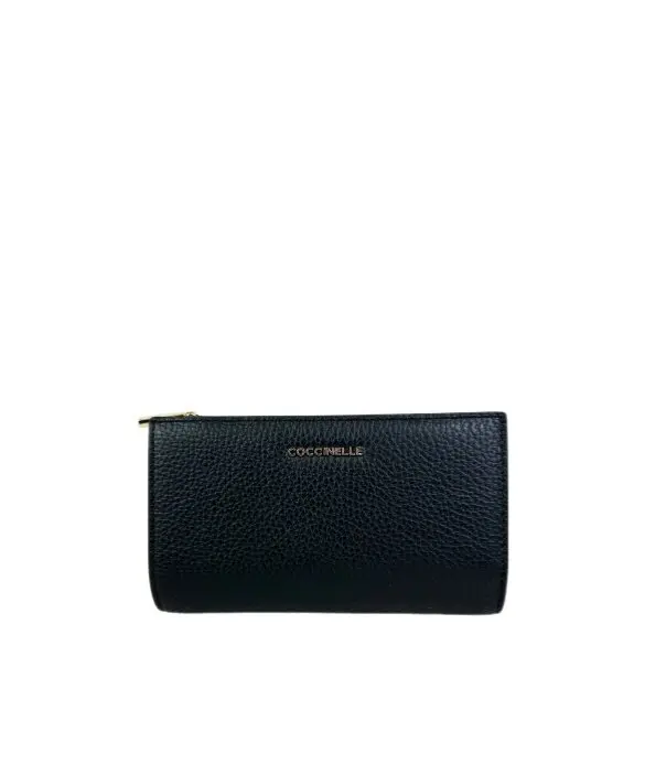 COCCINELLE Logo Lettering Zipped Wallet