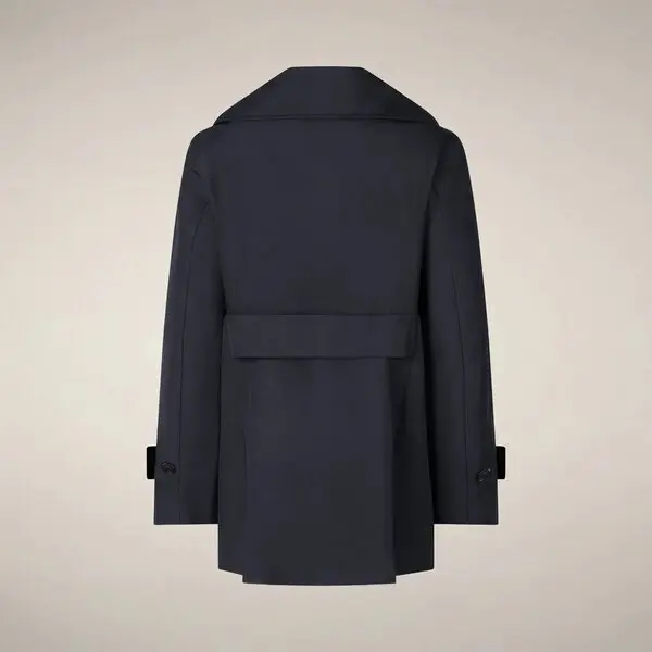 SAVE THE DUCK Trench Donna Sofi Blu Nero