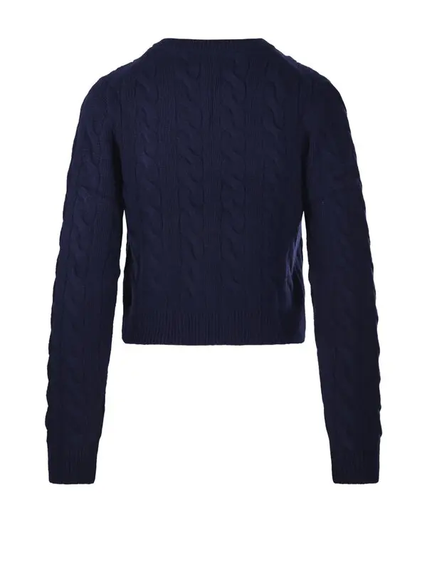 Polo Ralph Lauren Cable-knit Crewneck Buttoned Cardigan