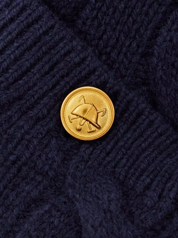 Polo Ralph Lauren Cable-knit Crewneck Buttoned Cardigan