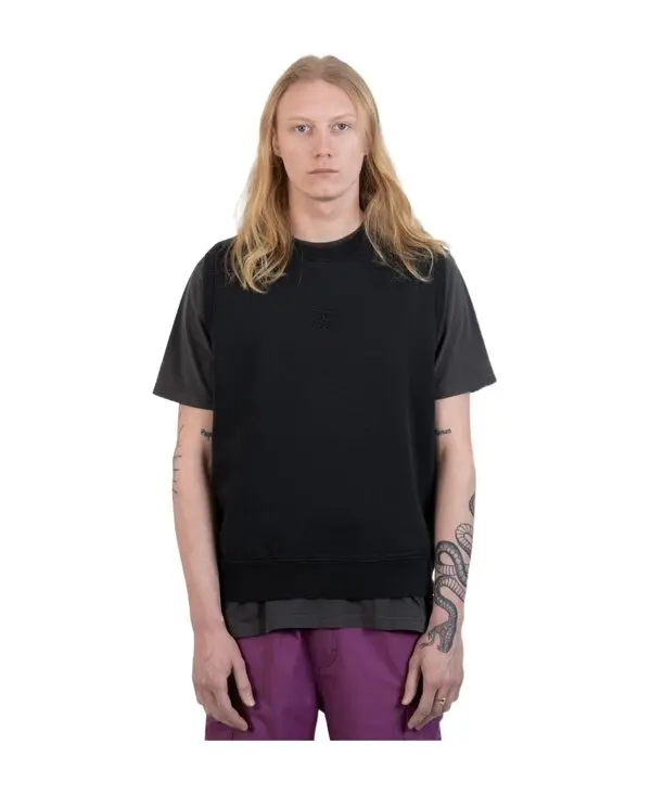 StÜssy T-shirt With Round Neck And Short Sleeves - Black
