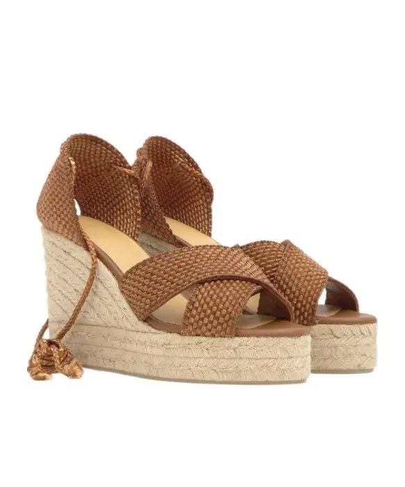 CastaÑer Round-toe Wedge Sandals