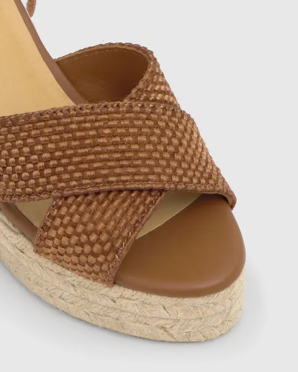 CastaÑer Round-toe Wedge Sandals