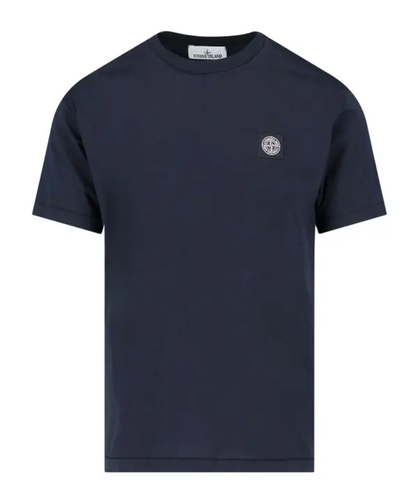 Stone Island Logo Patch Crewneck T-shirt