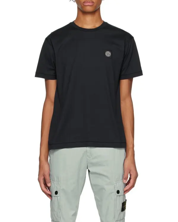 Stone Island Logo Patch Crewneck T-shirt