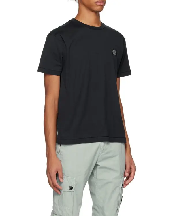 Stone Island Logo Patch Crewneck T-shirt