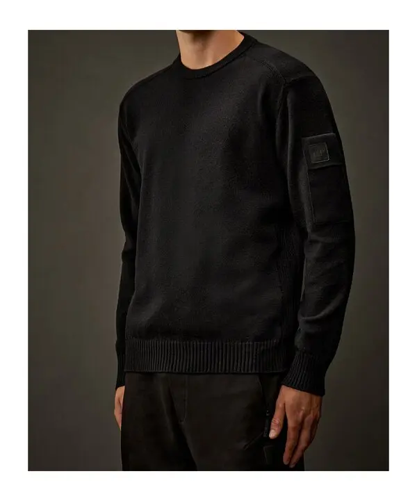 C.P. COMPANY Merino Crewneck Knitwear With Sleeve Pocket