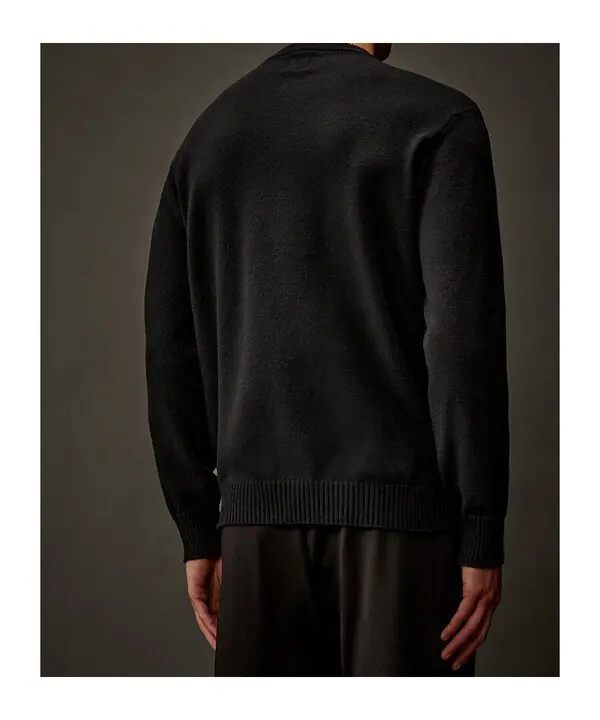 C.P. COMPANY Merino Crewneck Knitwear With Sleeve Pocket