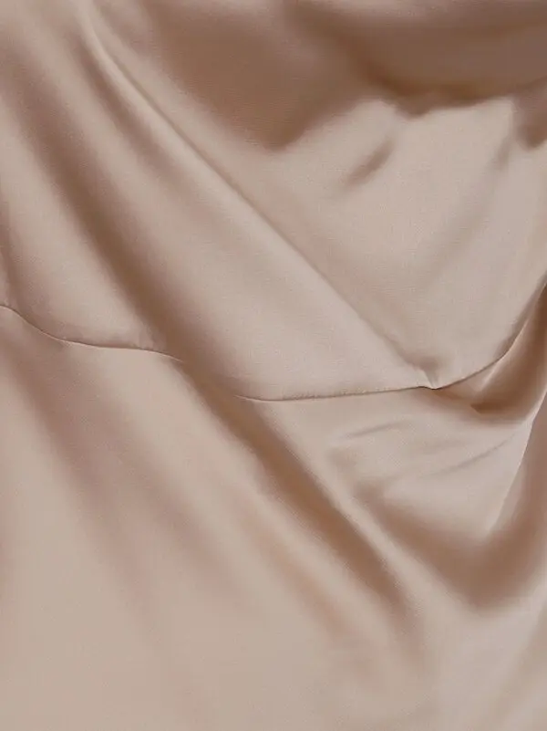 D.exterior Draped Long Dress