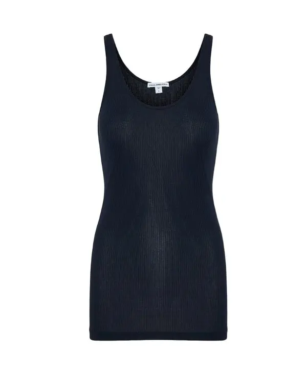 JAMES PERSE Ribbed Scoop Neck Tank Top