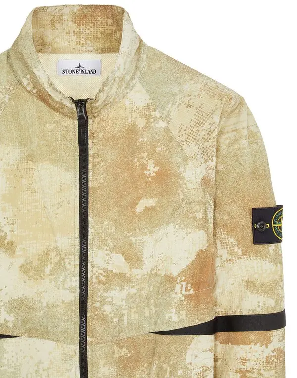 Stone Island Logo Patch Zip-up Jacket