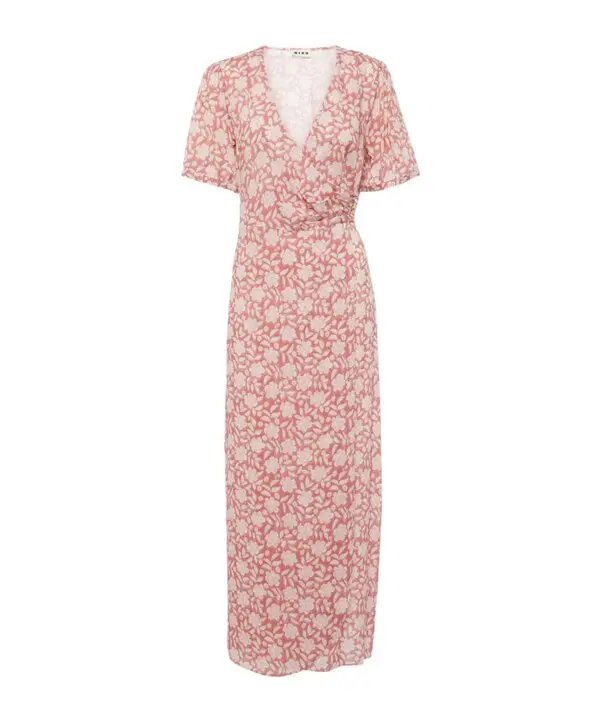 Rixo V-neck Short Sleeve Dress