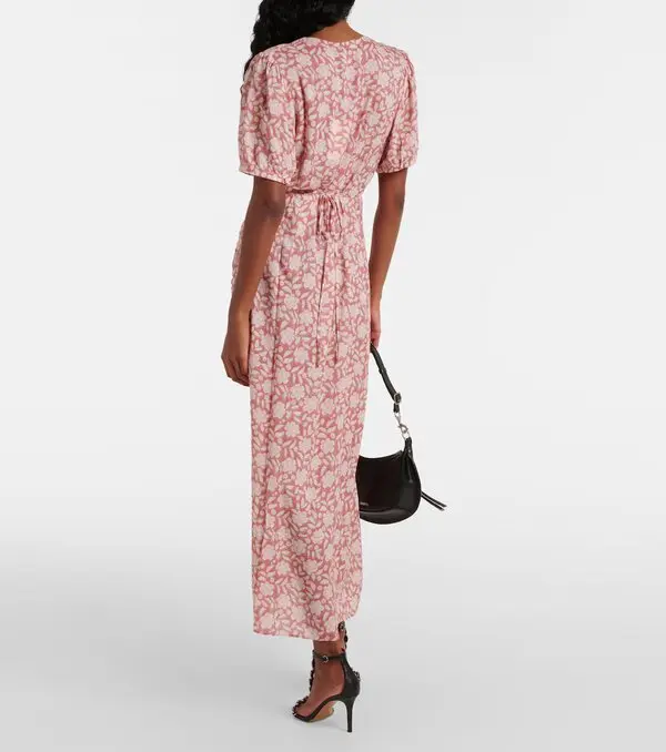 Rixo V-neck Short Sleeve Dress