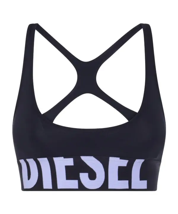 DIESEL® Allison D Pop Logo Performance Bra - Black