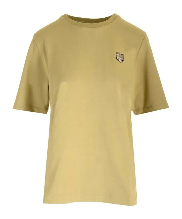Maison Kitsuné Maison Kitsun Bold Fox Crewneck T-shirt - Nude