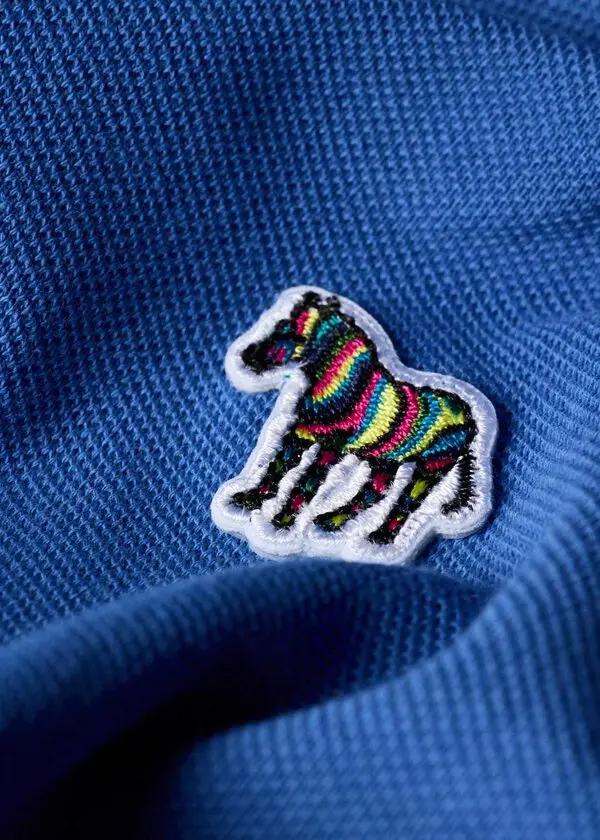 Paul Smith Logo Patch Short Sleeved Polo Shirt