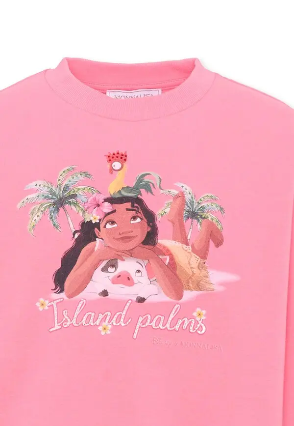Monnalisa Disney Moana-print Sweater