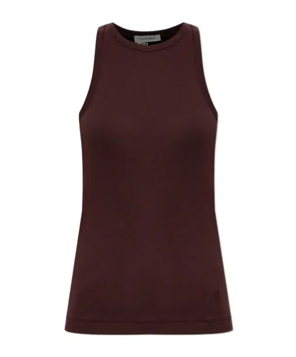 BY MALENE BIRGER Ribbed Knit Tank Top - Black